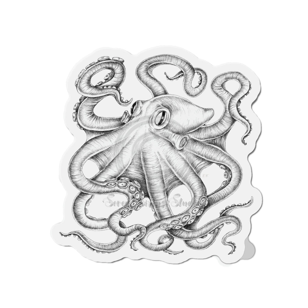 Kraken Drawing Black And White